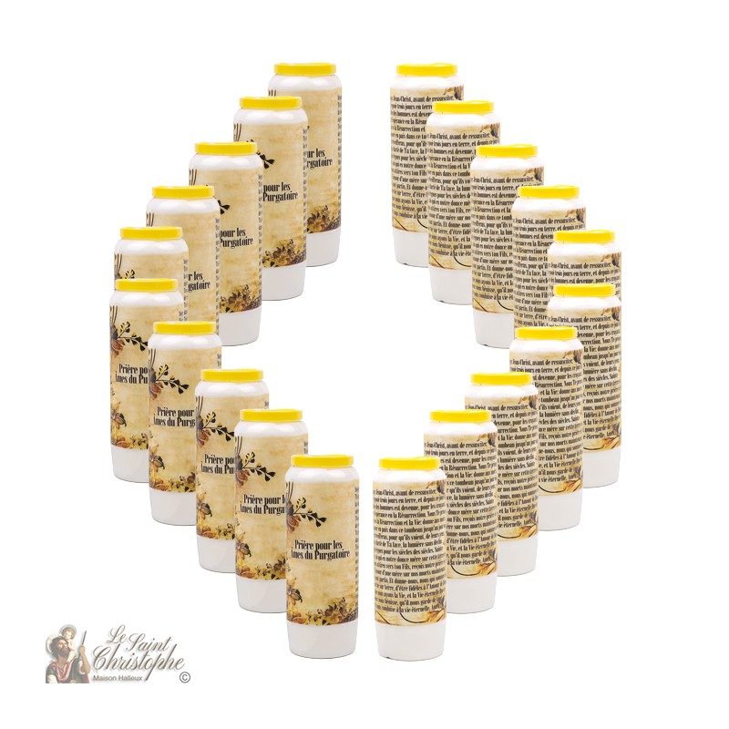 Candles Novenas With prayer for the souls of purgatory – french Prayer ...